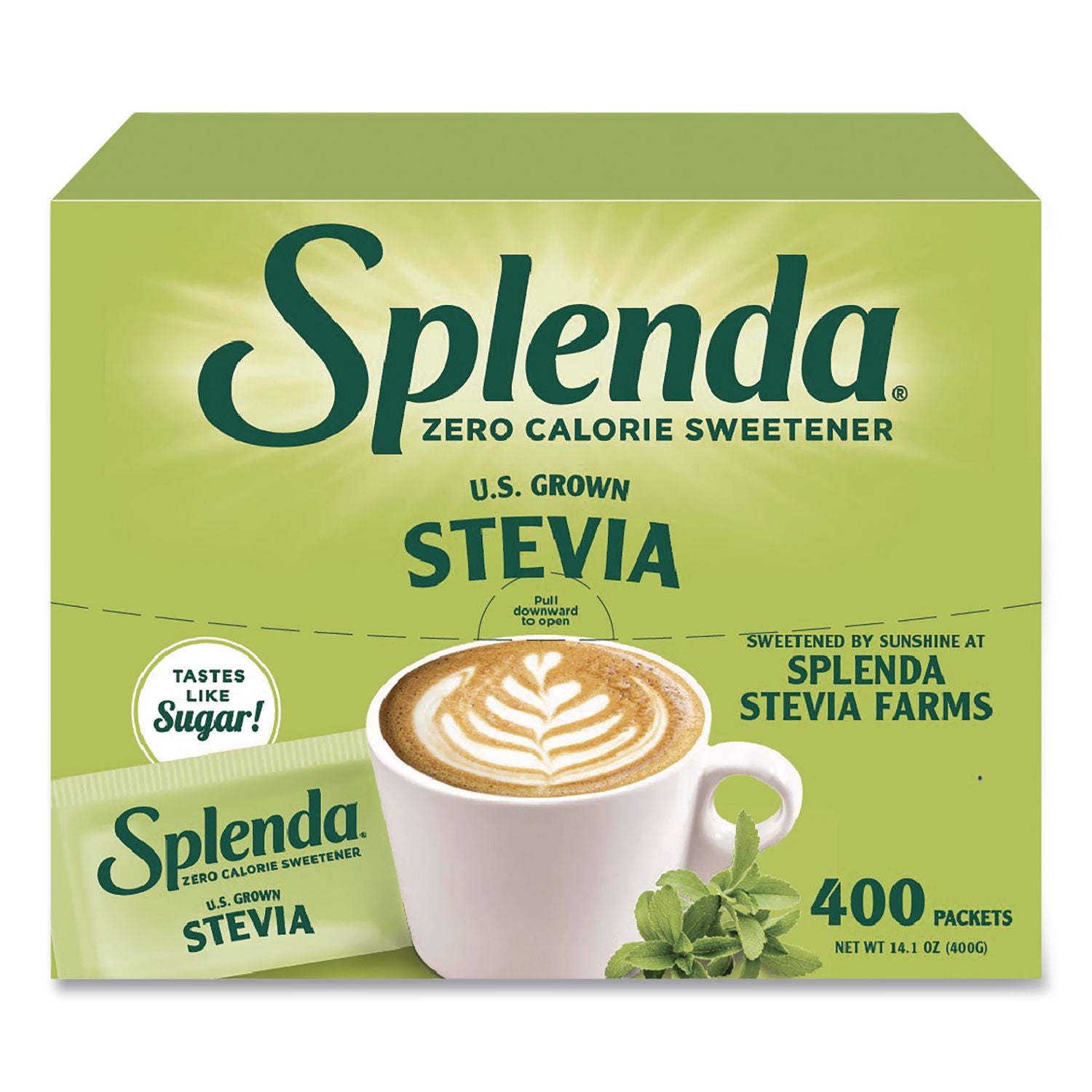 Splenda® Stevia Sweetener Packet, 0.04 oz, 400/Box (SNHHFP00613) Box o ...