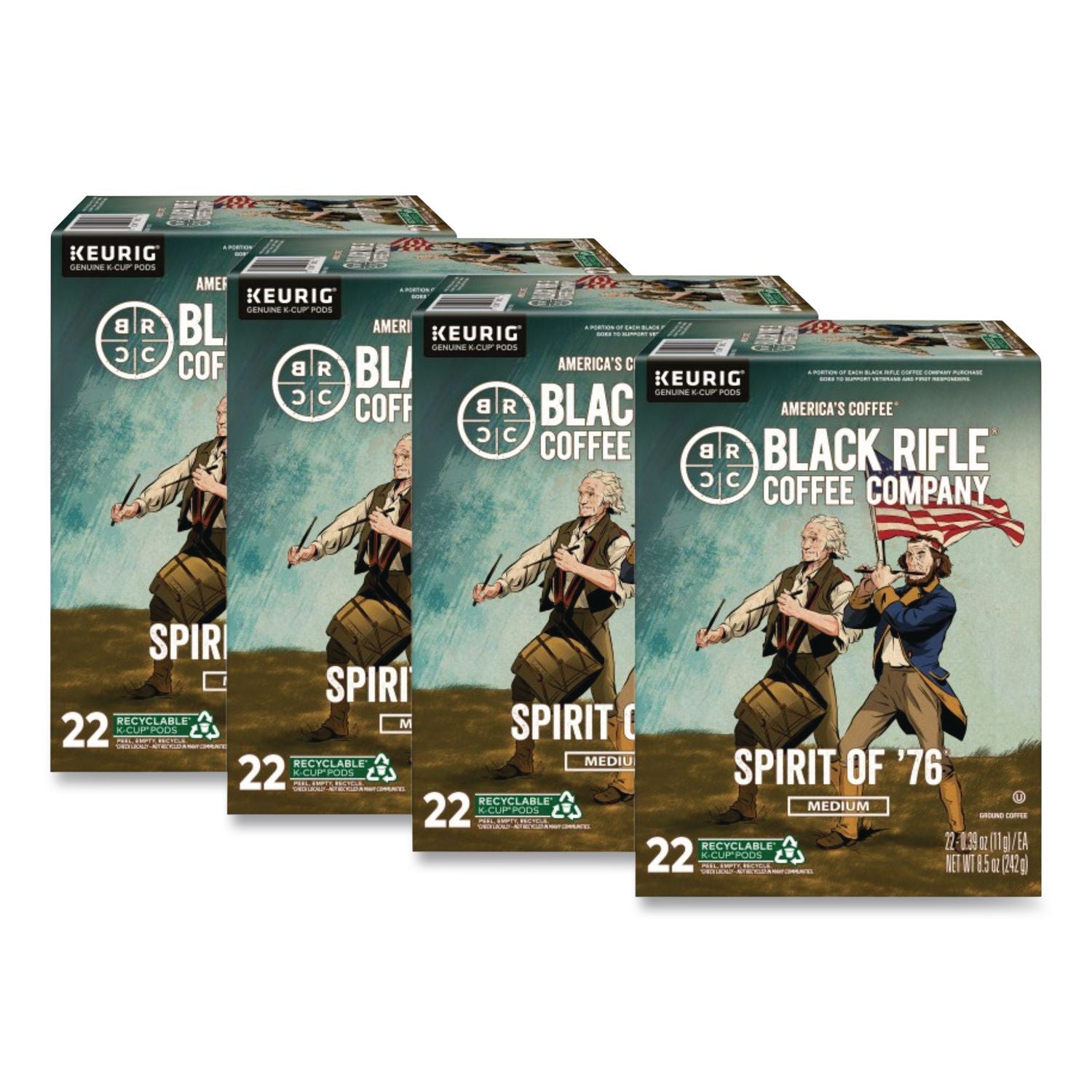 Black Rifle® Coffee Company Spirit of '76 Coffee K-Cups, 22/Box, 4 Box ...