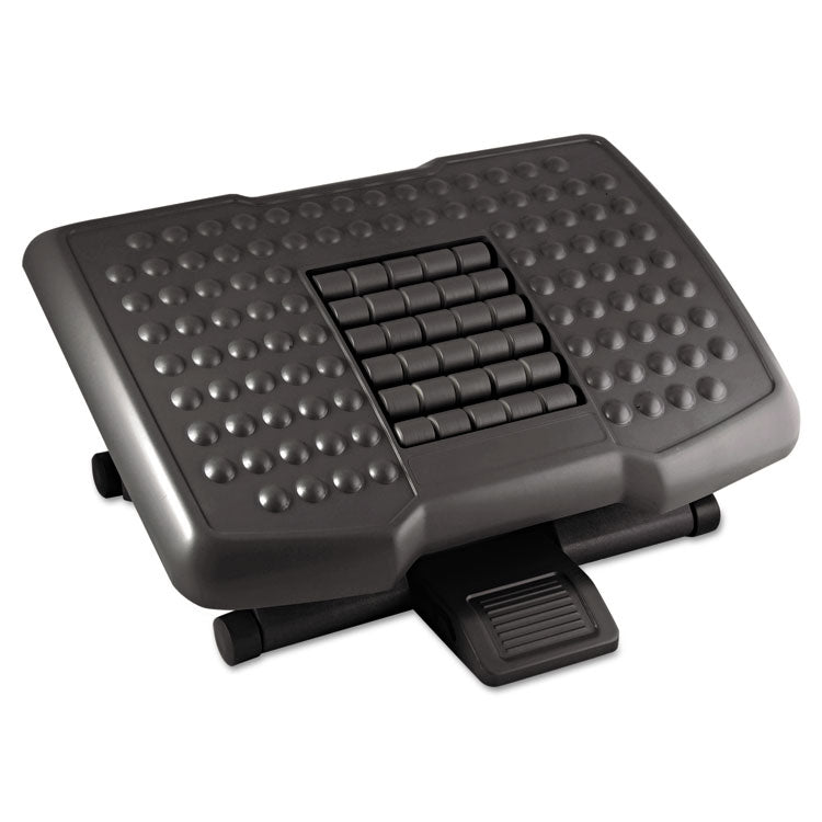 Kantek KTKFR750 Premium Adjustable Footrest with Rollers, Plastic, 18w ...
