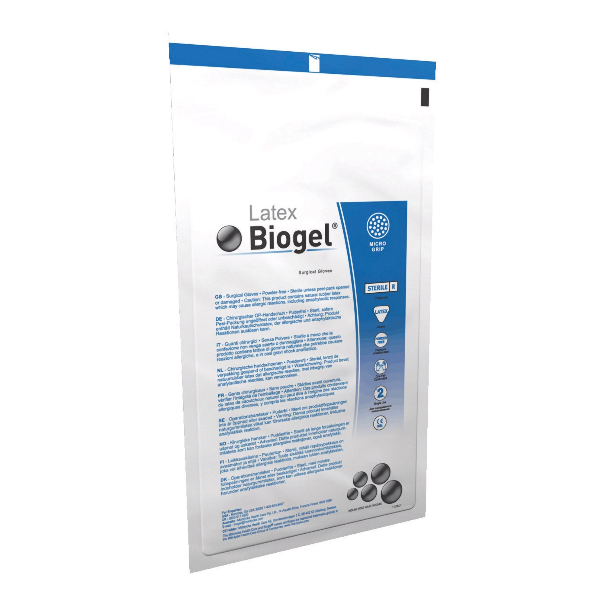 Biogel® M Surgical Glove Size 8.5 Sterile Latex Standard Cuff Length M ...