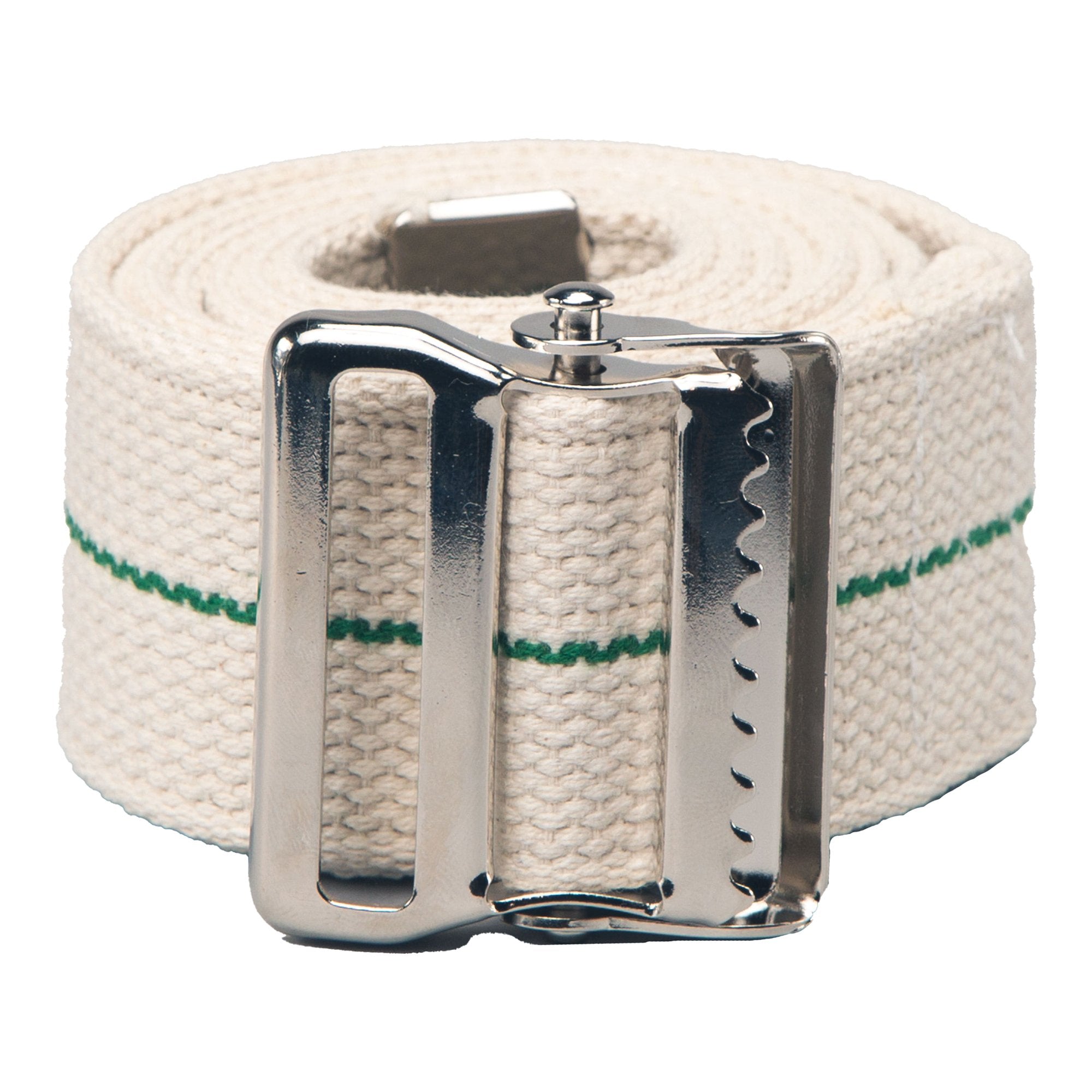 Posey® Gait Belt 54 Inch Length White / Green Stripe Cotton (1221762_C ...