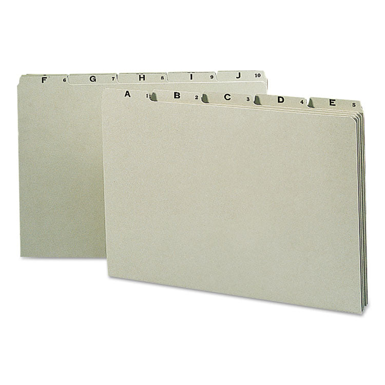 Smead™ SMD52376 Alphabetic Top Tab Indexed File Guide Set, 1/5-Cut Top ...