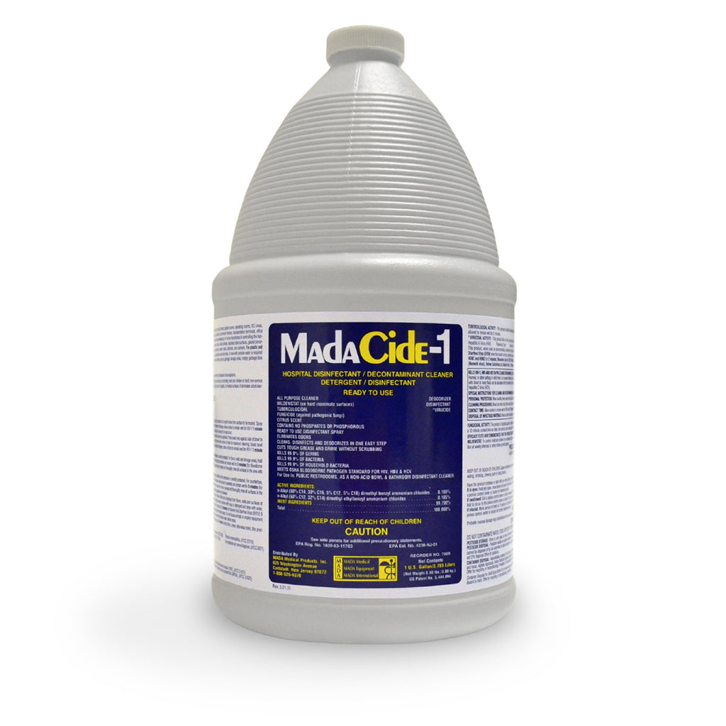 MadaCide-1® Surface Disinfectant Cleaner Broad Spectrum Manual Pour Li ...