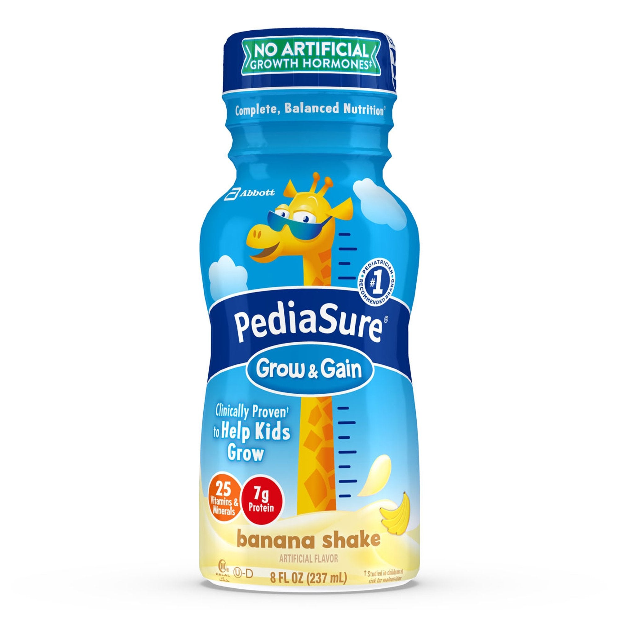 PediaSure® Grow & Gain Shake Pediatric Oral Supplement Banana Flavor 8 ...