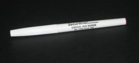 Securline® Skin Marker with Ruler Gentian Violet Ink Sterile Full Size ...