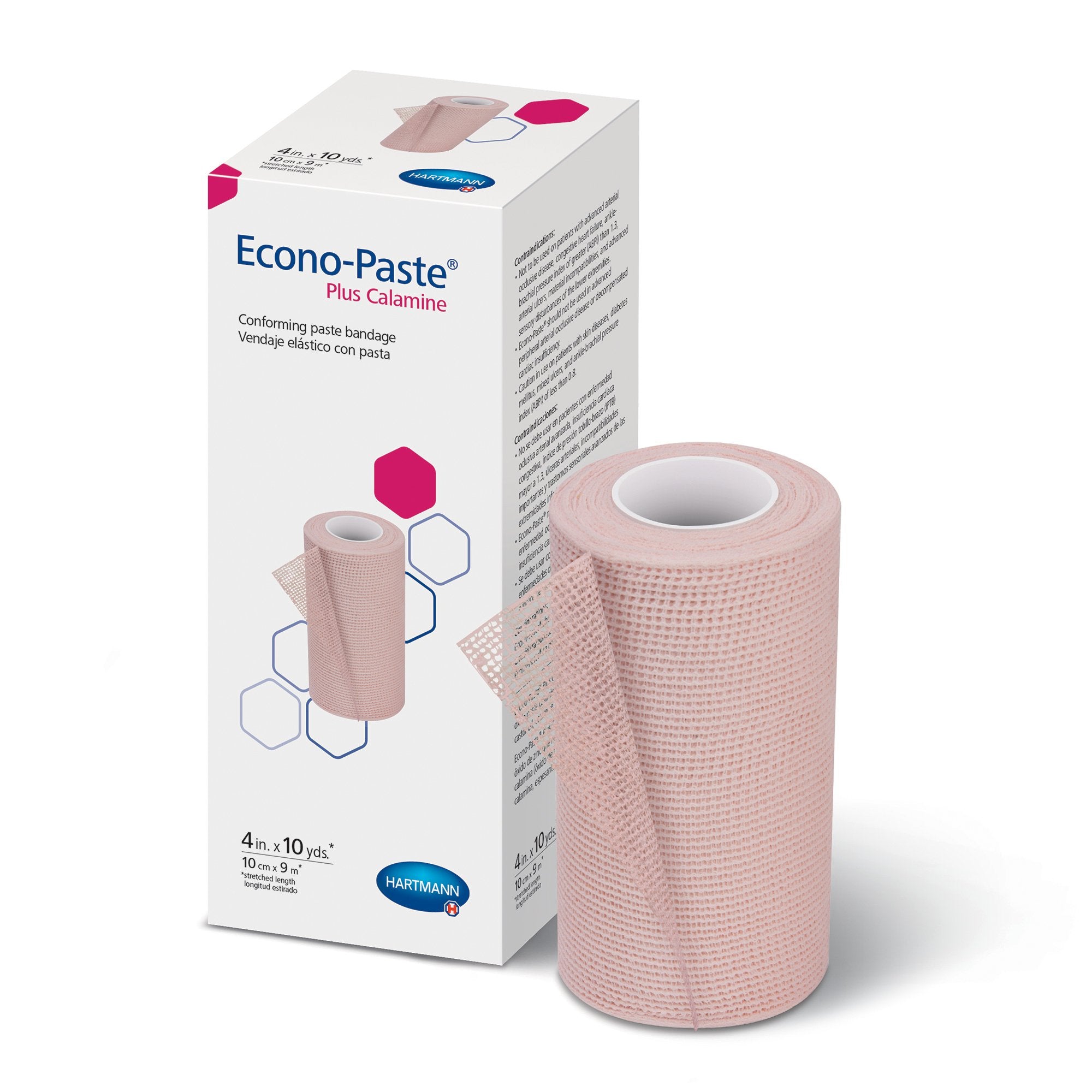 Econo-Paste® Plus Calamine Unna Boot Zinc Oxide / Calamine 4 Inch X 10 ...