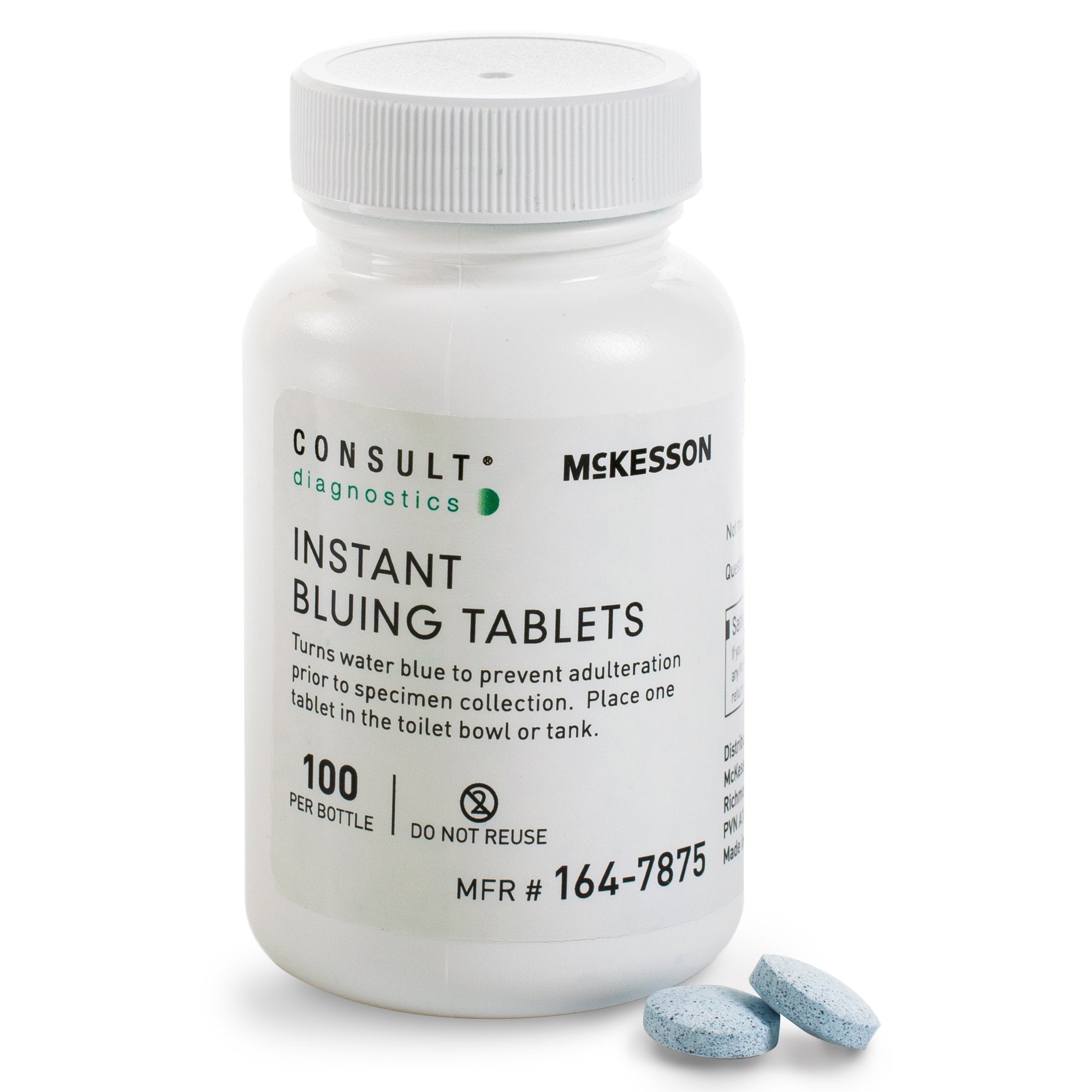 McKesson Consult™ Instant Bluing Tablets Blue, 100 Tests For Use In To ...