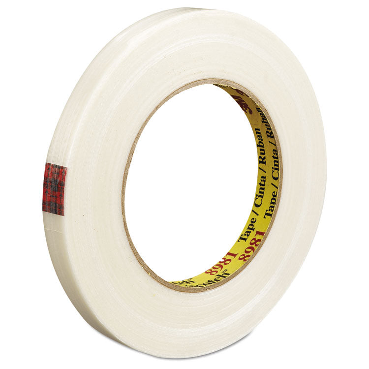 Scotch® MMM89811 Filament Tape 898, 3" Core, 24 mm x 55 m, Clear ...