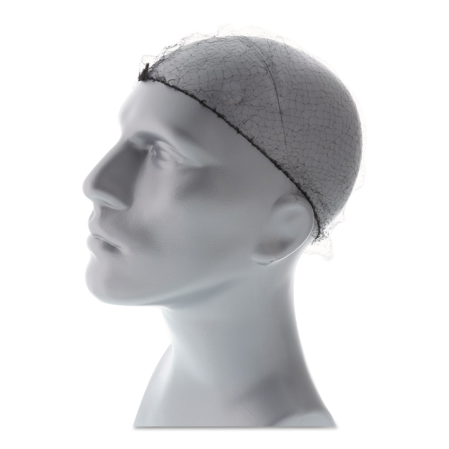 AmerCareRoyal® Lightweight Latex-Free Hairnets, Nylon, 28", Black, 144 ...