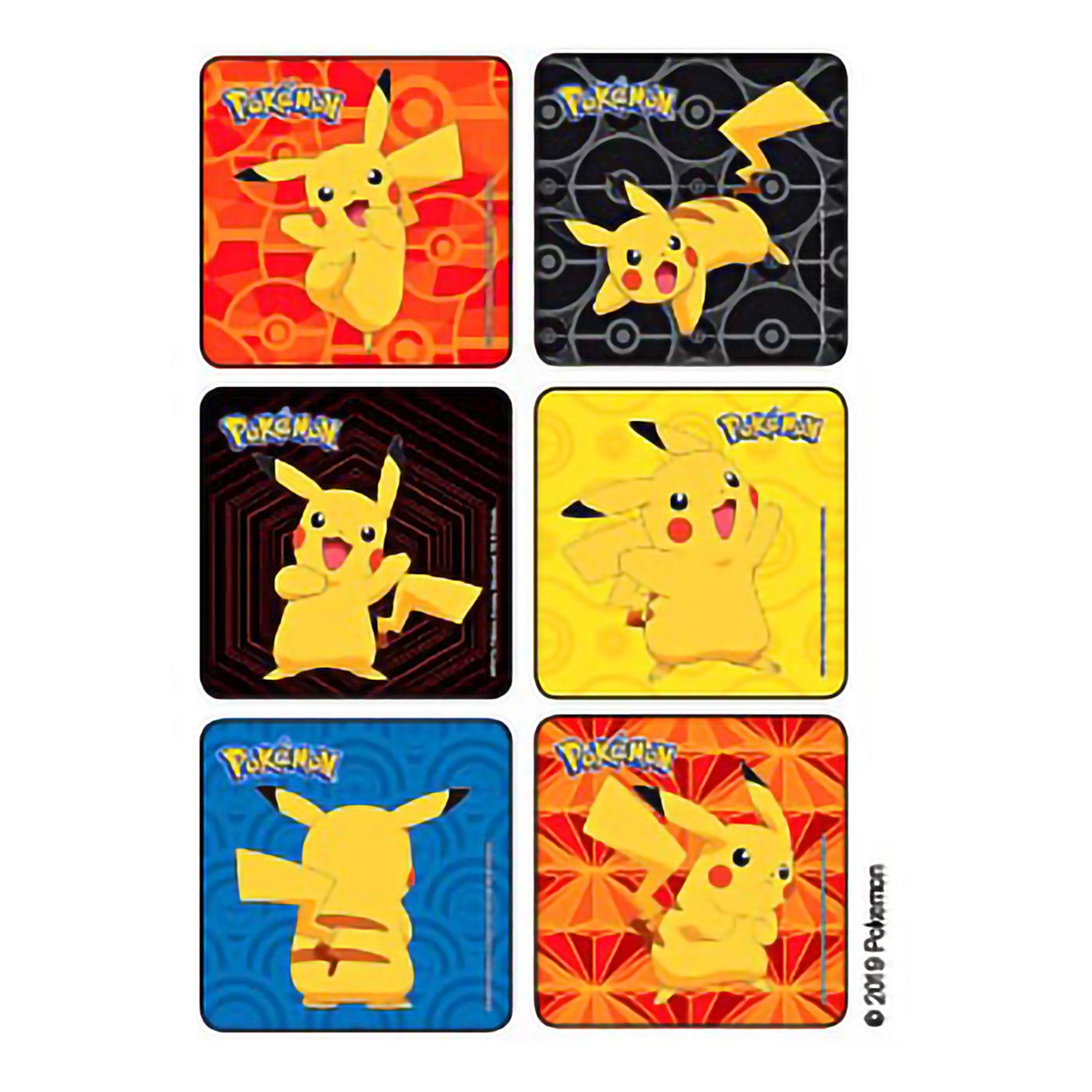 Kids Love Stickers® 72 per Roll Pokemon Pikachu Sticker 2-1/2 Inch (11 ...