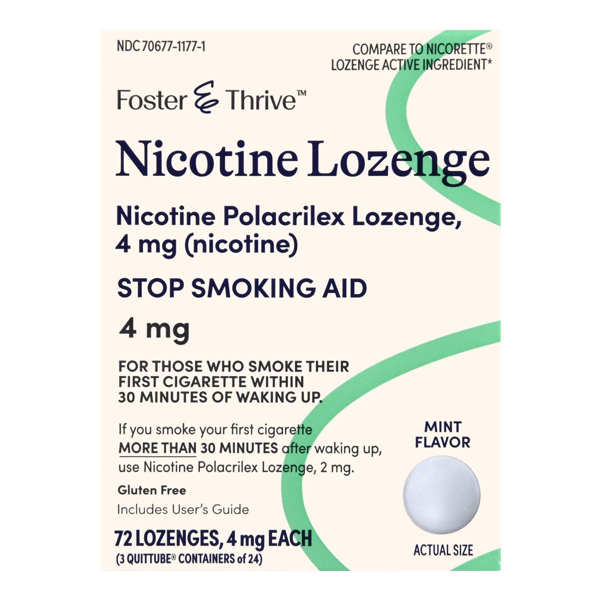 Foster & Thrive™ Stop Smoking Aid 4 mg Strength Lozenge (1238980_PK) 1 ...
