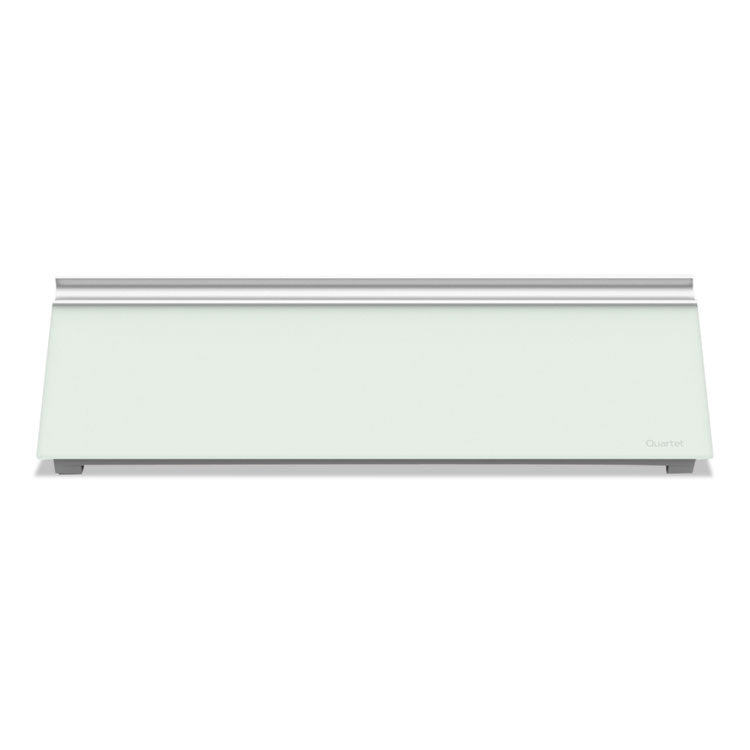 Quartet® QRTGDP186 Glass Dry Erase Desktop Computer Pad, 18 x 6, White ...