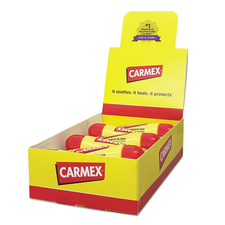 Carmex® LIL11313 Moisturizing Lip Balm, Original Flavor, 0.35 oz Tube ...