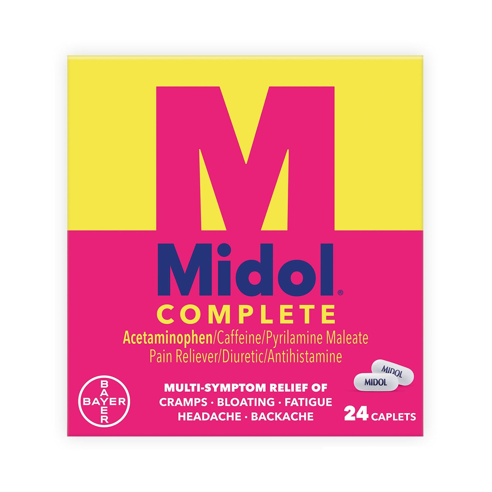 Midol® Complete Cramp Relief 500 mg - 60 mg - 15 mg Strength Acetamino ...