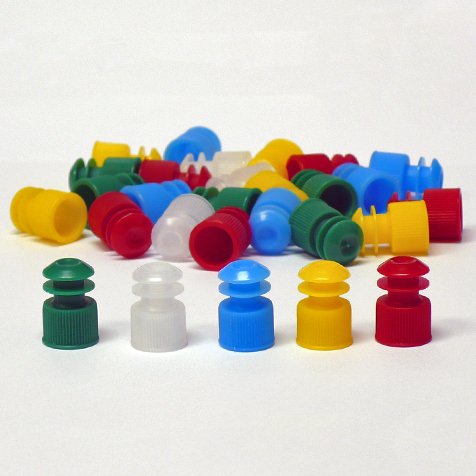 Globe® Scientific Tube Closure Polyethylene Flanged Plug Cap Red 12 mm ...