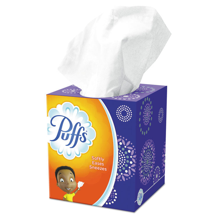 Puffs® PGC84405 Facial Tissue, 2-Ply, White, 64 Sheets/Box, 24 Boxes ...