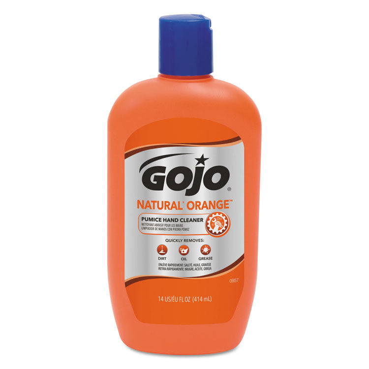 GOJO® GOJ095712EA NATURAL ORANGE Pumice Hand Cleaner, Citrus, 14 oz ...
