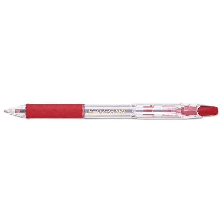 Pentel® PENBK93B R.S.V.P. RT Ballpoint Pen, Retractable, Medium 1 mm ...