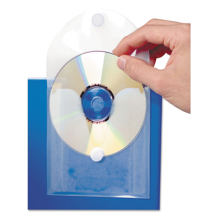 Baumgartens® BAU61801 CD Pocket, 1 Disc Capacity, Clear/White, 5/Pack ...