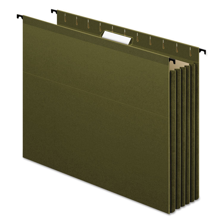 Pendaflex® PFX09217 SureHook Hanging Pocket File, Letter Size, 1/5-Cut ...