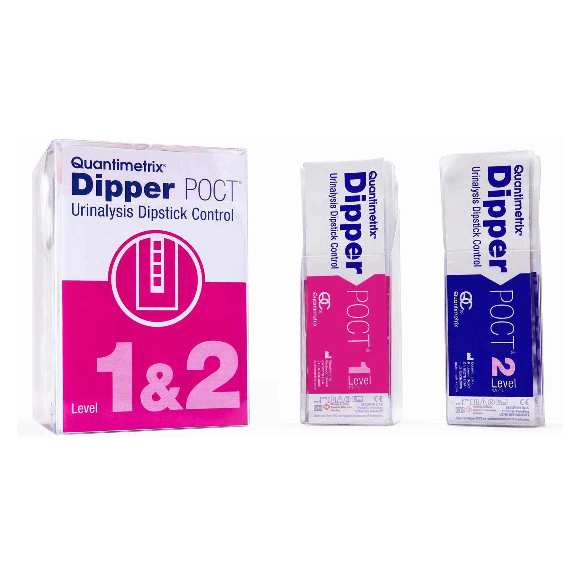 Quantimetrix Urine Chemistry Control Set Dipper POCT 2 Levels 20 X 1.5 ...
