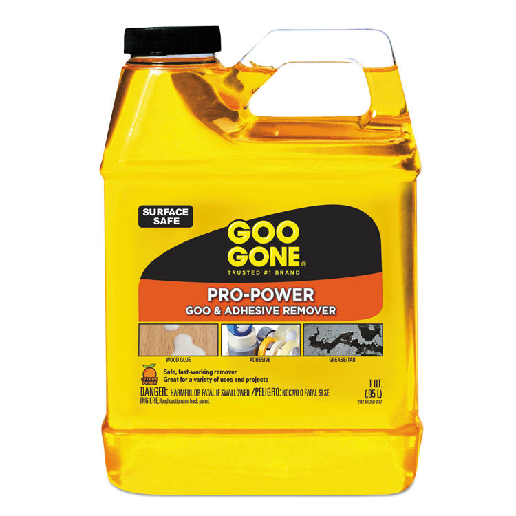 Goo Gone® WMN2112CT Pro-Power Cleaner, Citrus Scent, 1 qt Bottle, 6 ...