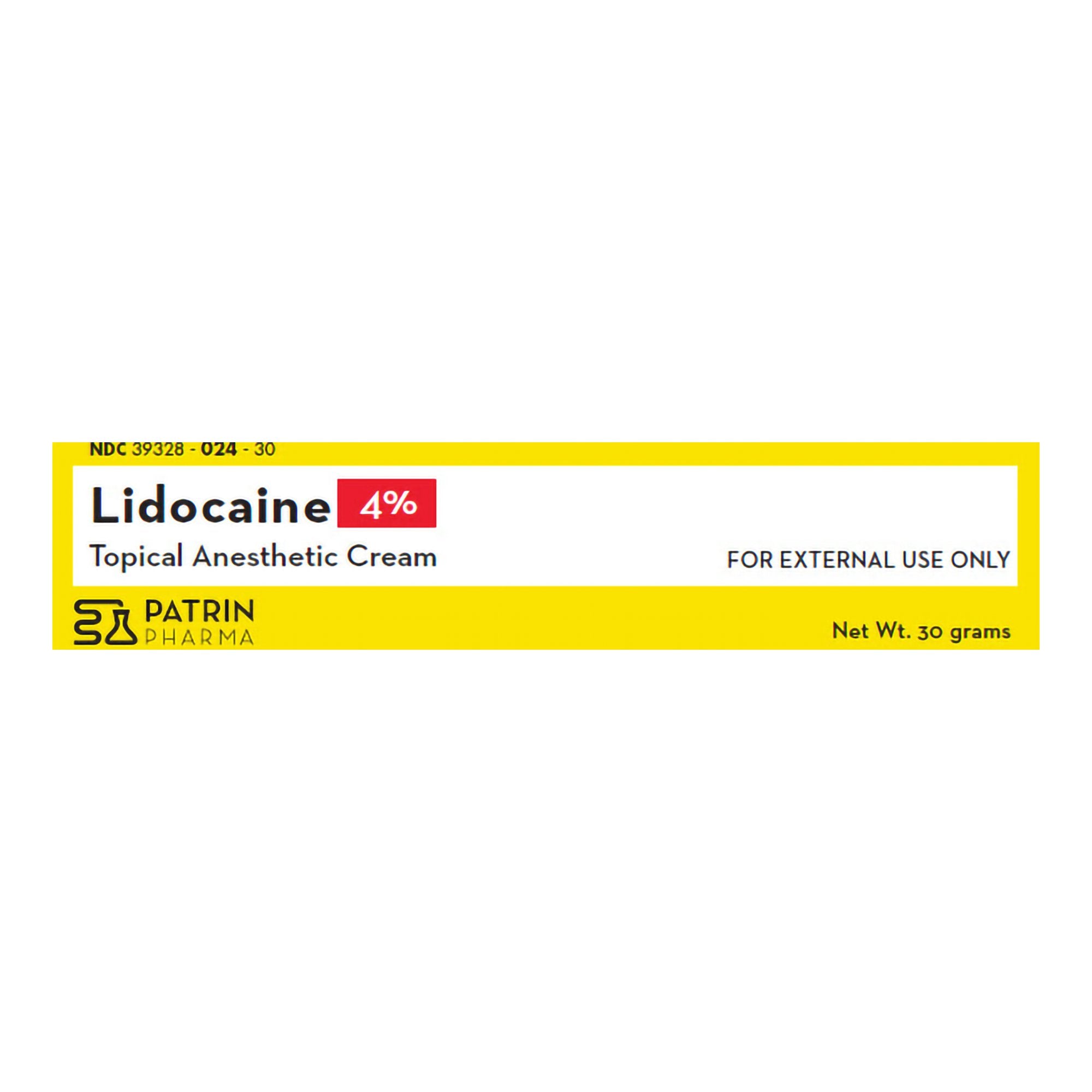 Patrin Pharma Inc Lidocaine HCl 4% Cream 30 Gram (1128103_EA) 1/EA ...