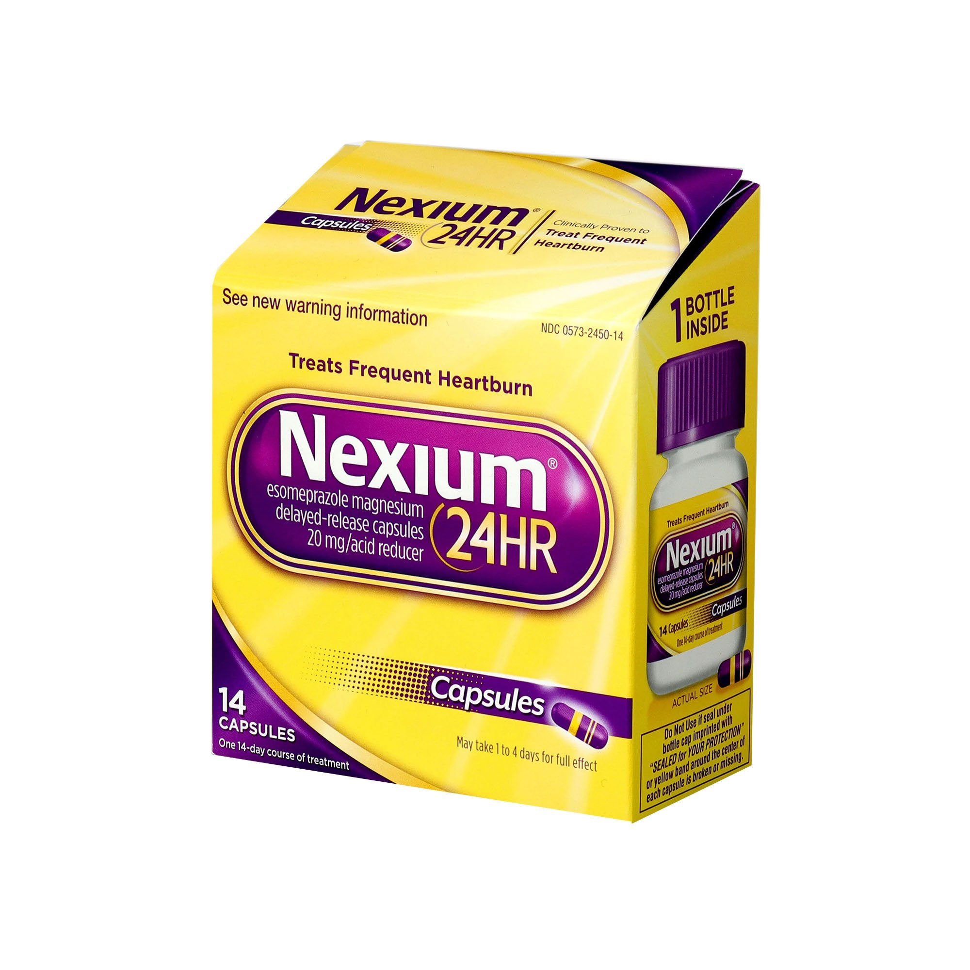 Nexium 24 HR Antacid 20 mg Strength Capsule 14 per Bottle (1010193_PK ...