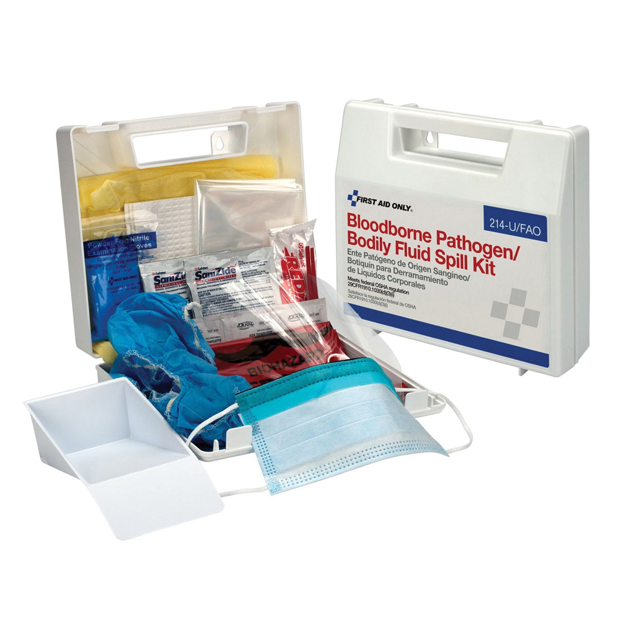 First Aid Only Bloodborne Pathogen And Bodily Fluid Spill Kit First Ai ...