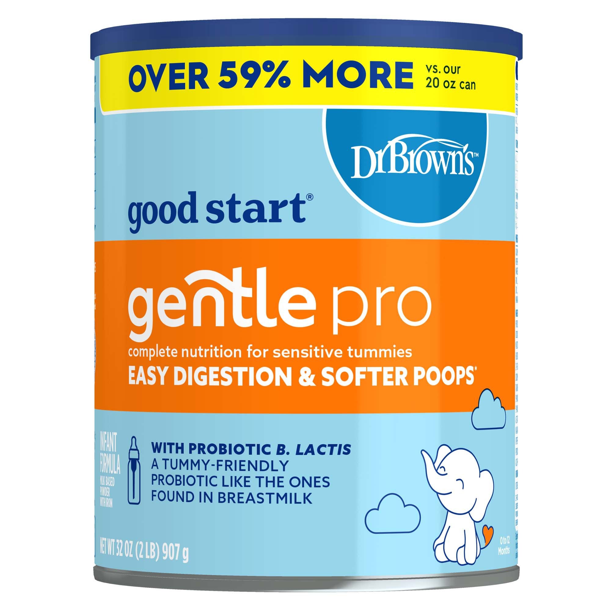 Dr. Brown's™ good start® gentle pro Infant Formula Unflavored 32 oz. C ...