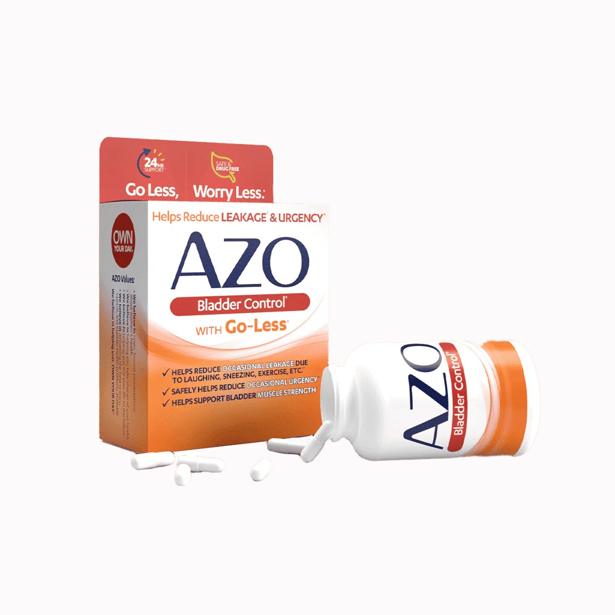 AZO® Bladder Control Urinary Pain Relief 300 mg Strength Pumpkin Seed ...