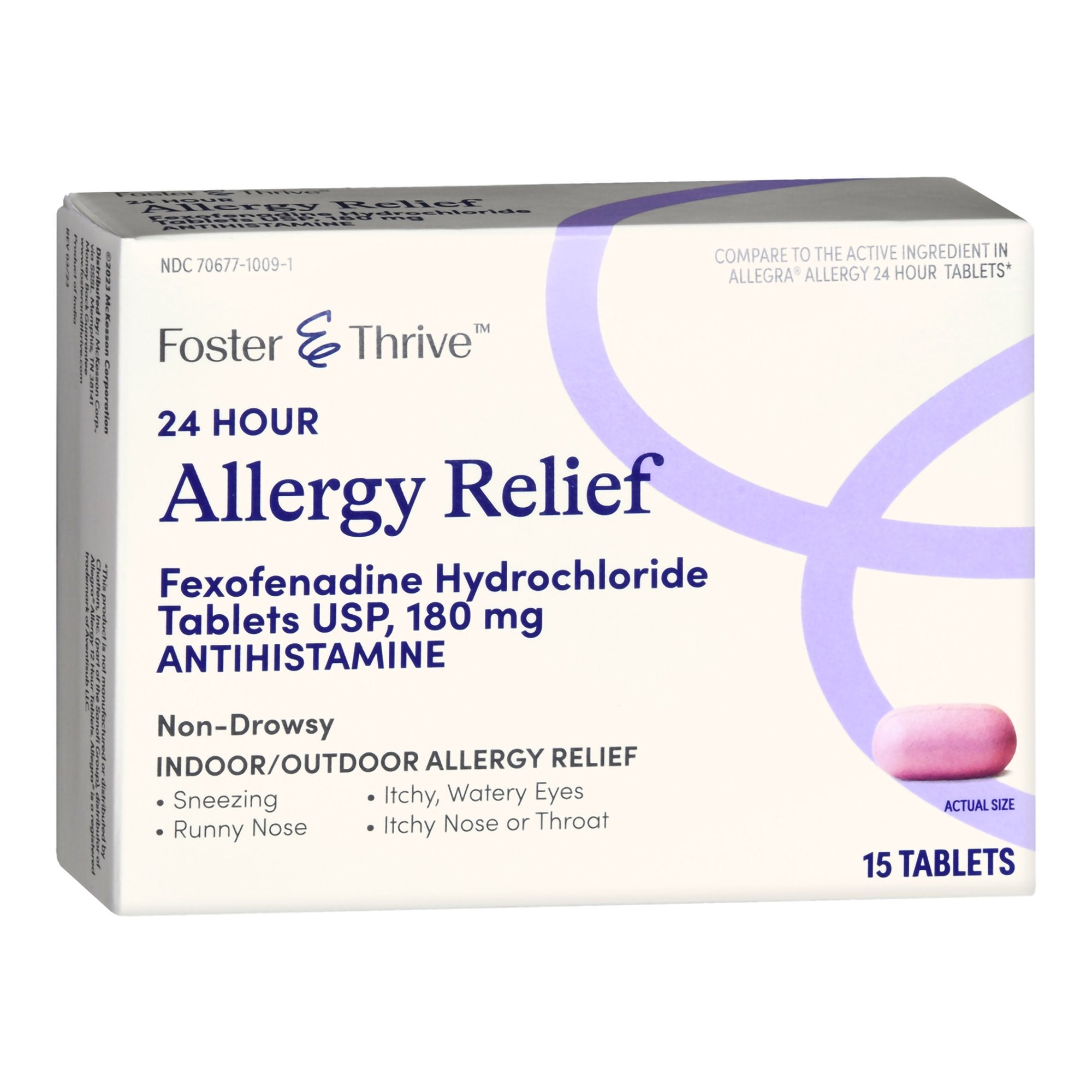 Foster & Thrive™ Allergy Relief 180 mg Strength Tablet 15 per Box (123 ...