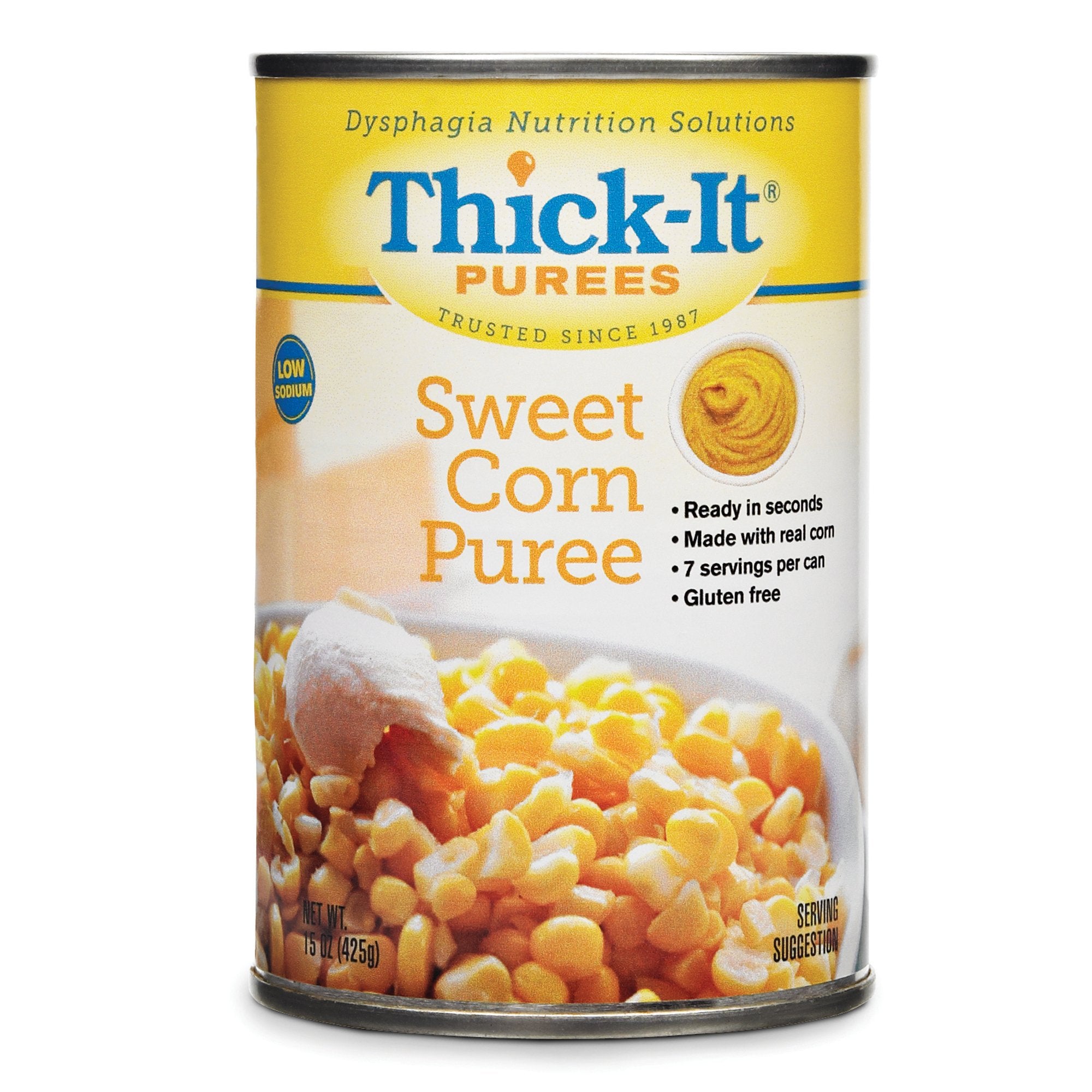 Thick-It® Thickened Food 15 oz. Can Sweet Corn Flavor Puree IDDSI Leve ...