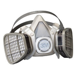 3M™ 5000 Series Half Facepiece Respirators, Medium, Organic Vapors (14 ...