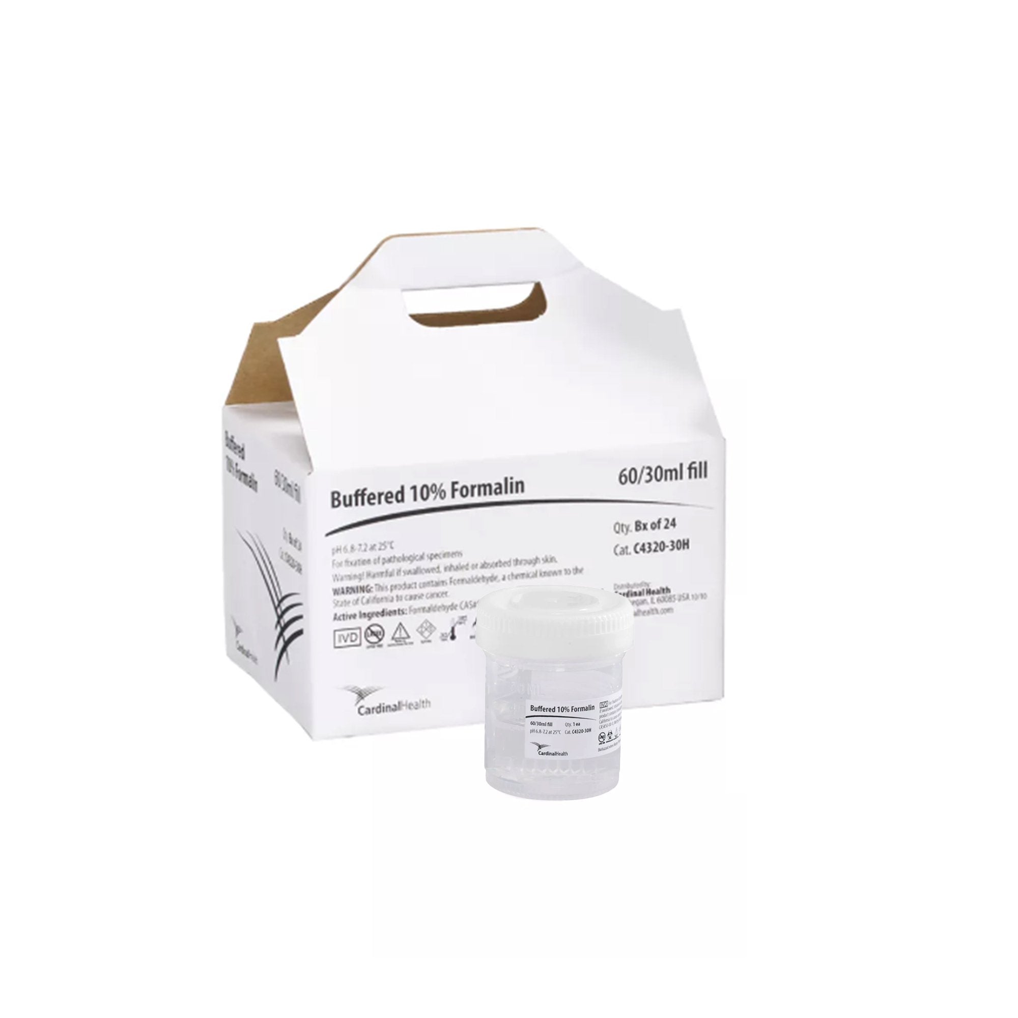 Handi Pack Prefilled Formalin Container 30 mL Fill in 60 mL (2 oz.) Sc ...