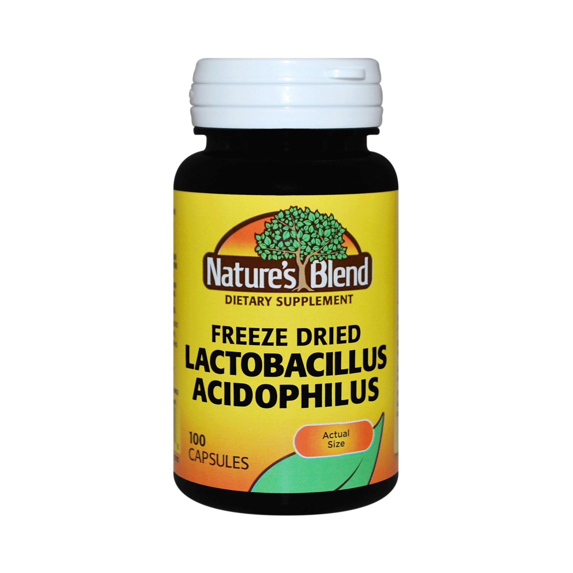 Nature's Blend Probiotic Dietary Supplement 100 per Bottle Capsule (78 ...