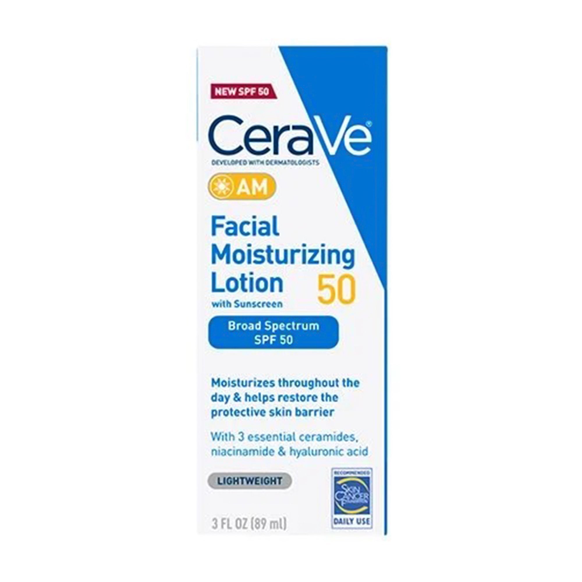 CeraVe® AM Facial Moisturizer with Sunscreen 3 oz. Bottle Unscented Lo ...