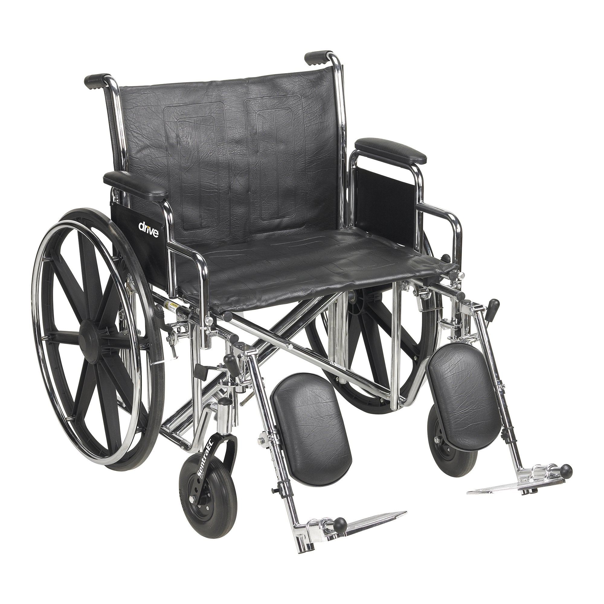 McKesson Bariatric Wheelchair Dual Axle Desk Length Arm Swing-Away Ele ...