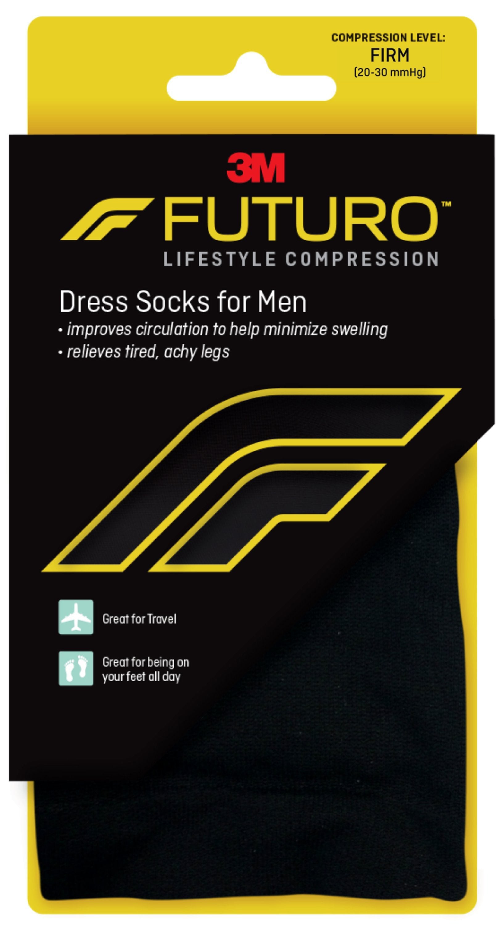 3M™ Futuro™ Compression Socks Knee High Medium Black Closed Toe (10842 ...