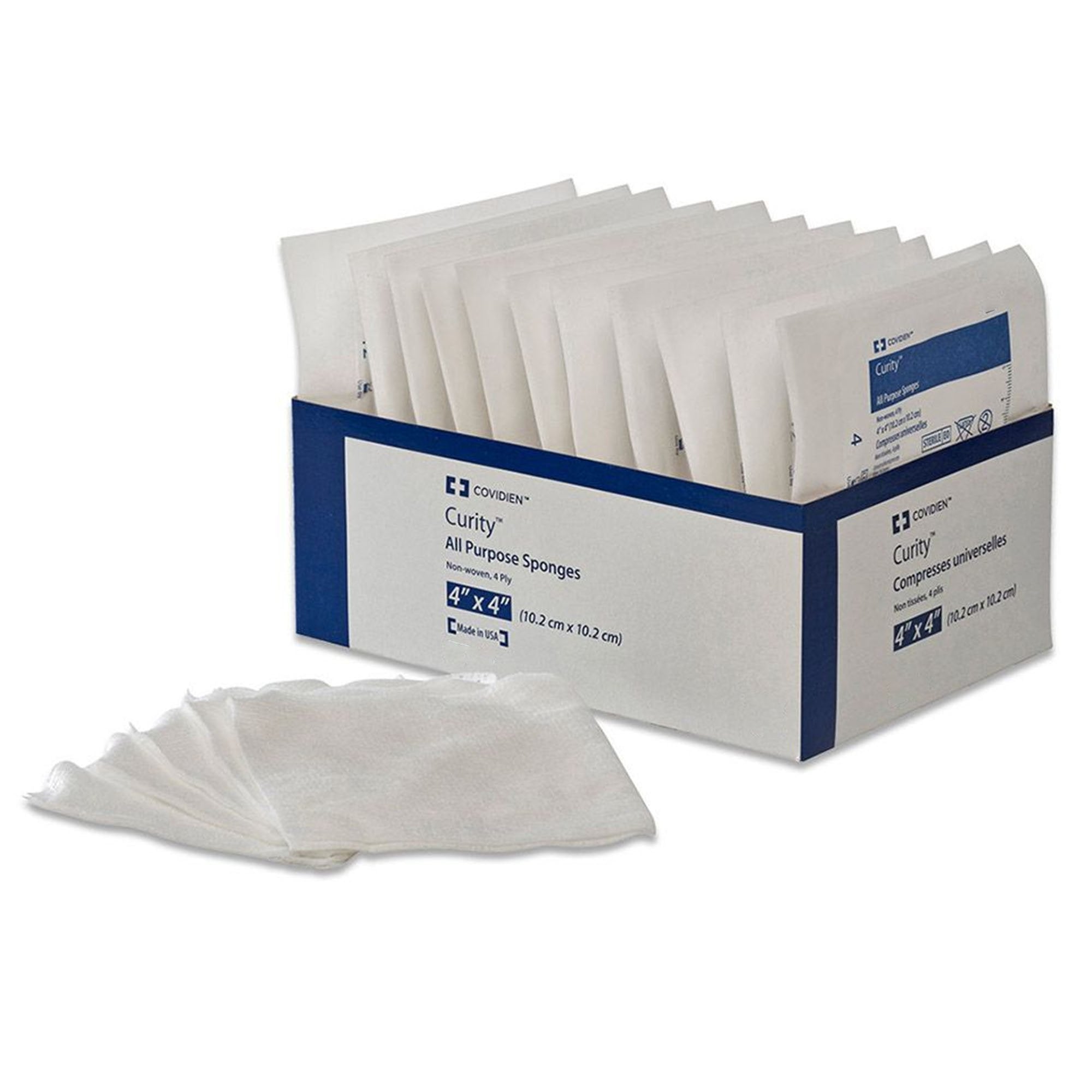 Curity™ Nonwoven Sponge 4 X 4 Inch 4-Ply Sterile 10 per Pouch (401591 ...