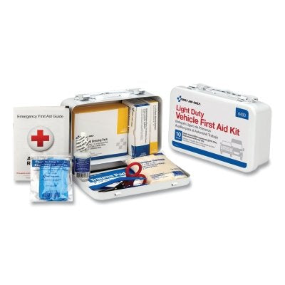 Pac-Kit 10 Person Steel Weatherproof First Aid Kit w/E (579-6400) 1 Ki ...