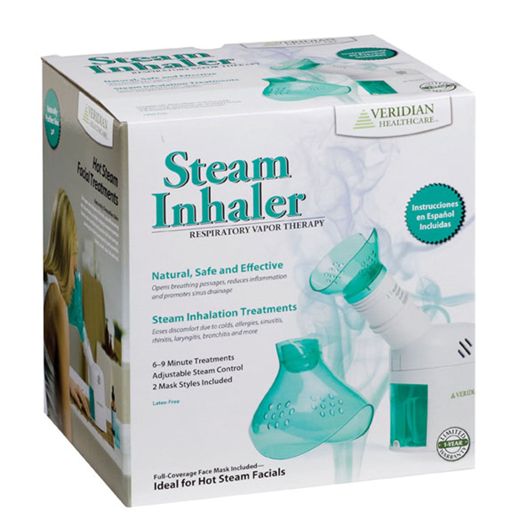 Veridian Healthcare Steam Inhaler Distilled Water Adult / Pediatric (1 ...