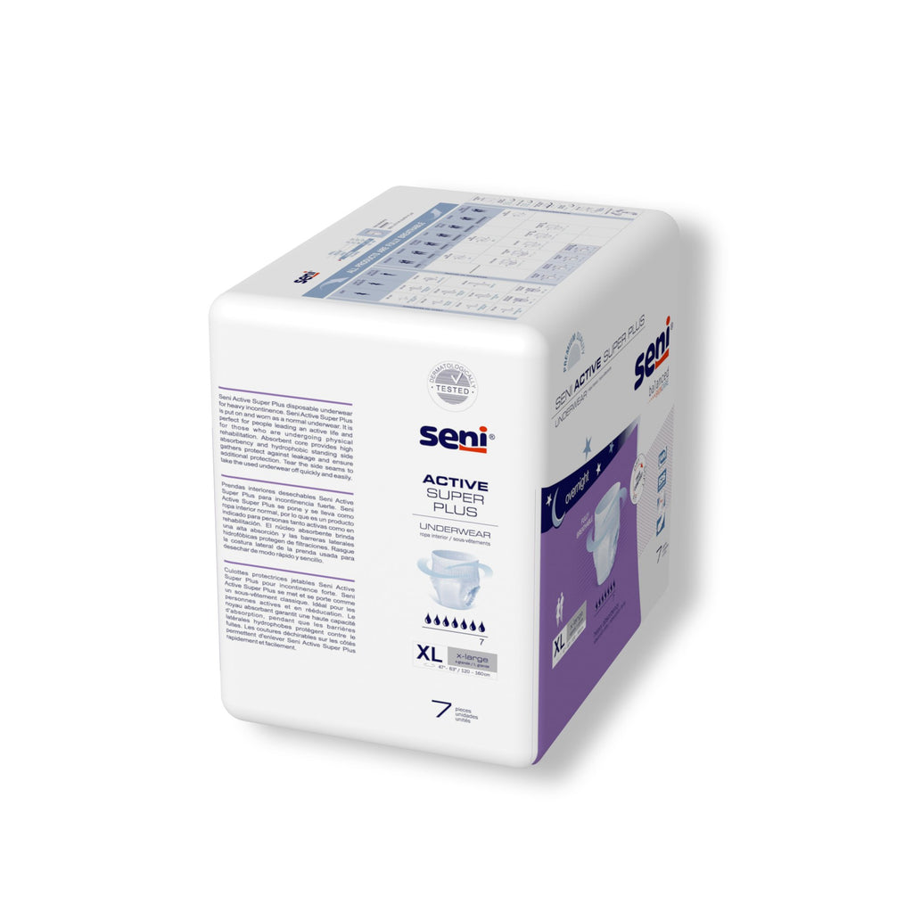 Seni® Active Super Plus Unisex Adult Absorbent Underwear Pull On with ...