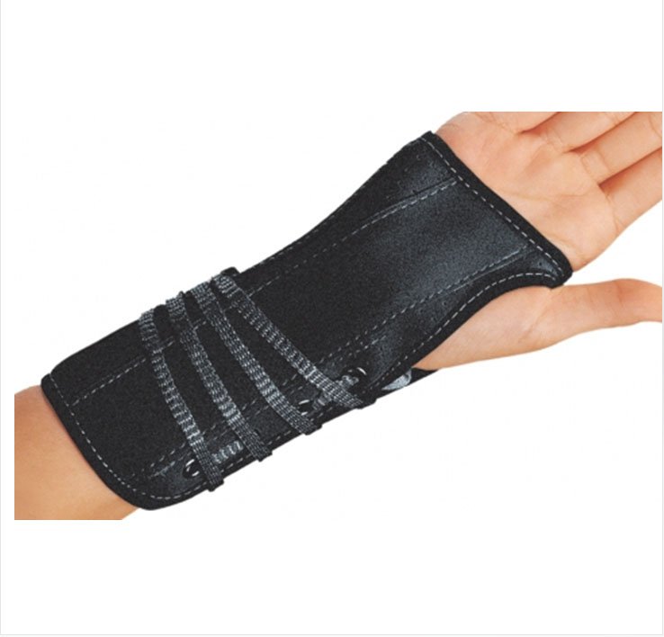 ProCare® Wrist Brace Aluminum / Flannel / Suede Left Hand Black Large ...