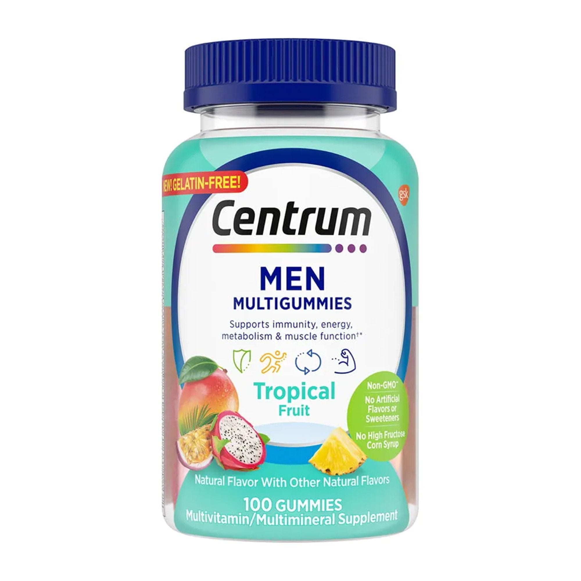Centrum® Men Multivitamin Supplement Gummy 100 per Bottle Fruit Flavor ...