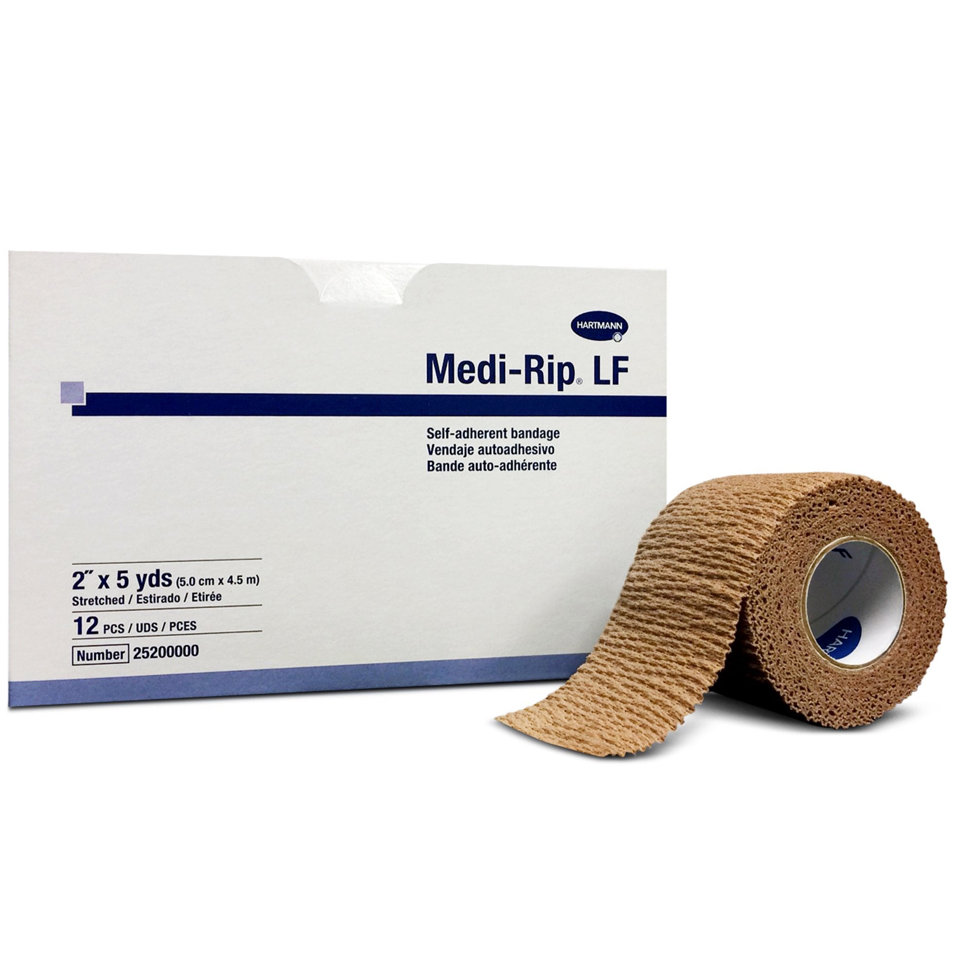 Medi-Rip® Cohesive Bandage 2 Inch X 5 Yard Self-Adherent Closure Tan N ...