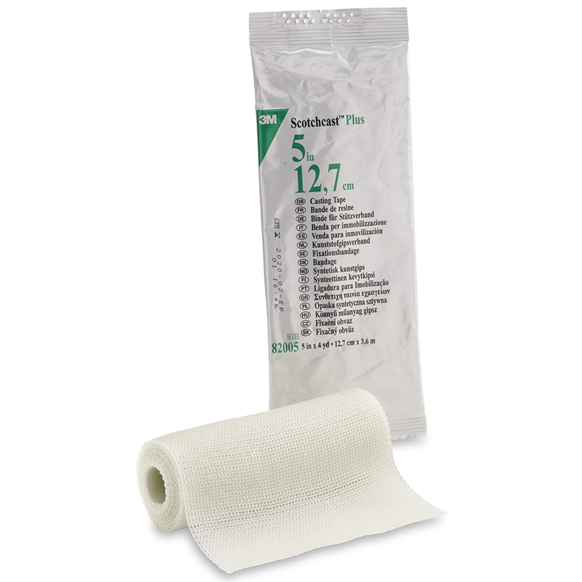 3M™ Scotchcast™ Plus Cast Tape 5 Inch X 12 Foot Fiberglass / Resin Whi ...