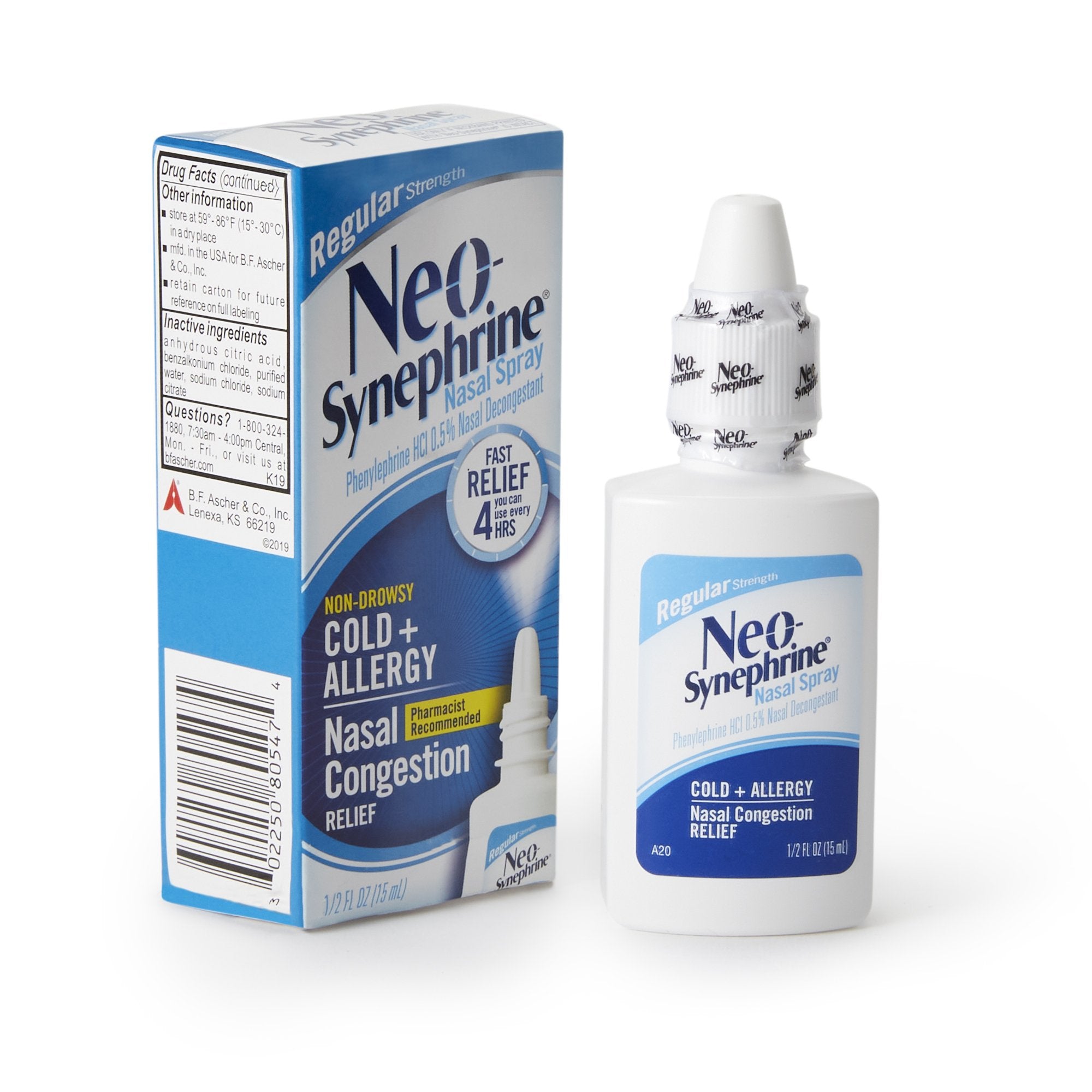 Neo-Synephrine® Sinus Relief 0.5% Strength Nasal Spray 15 mL (1172302 ...