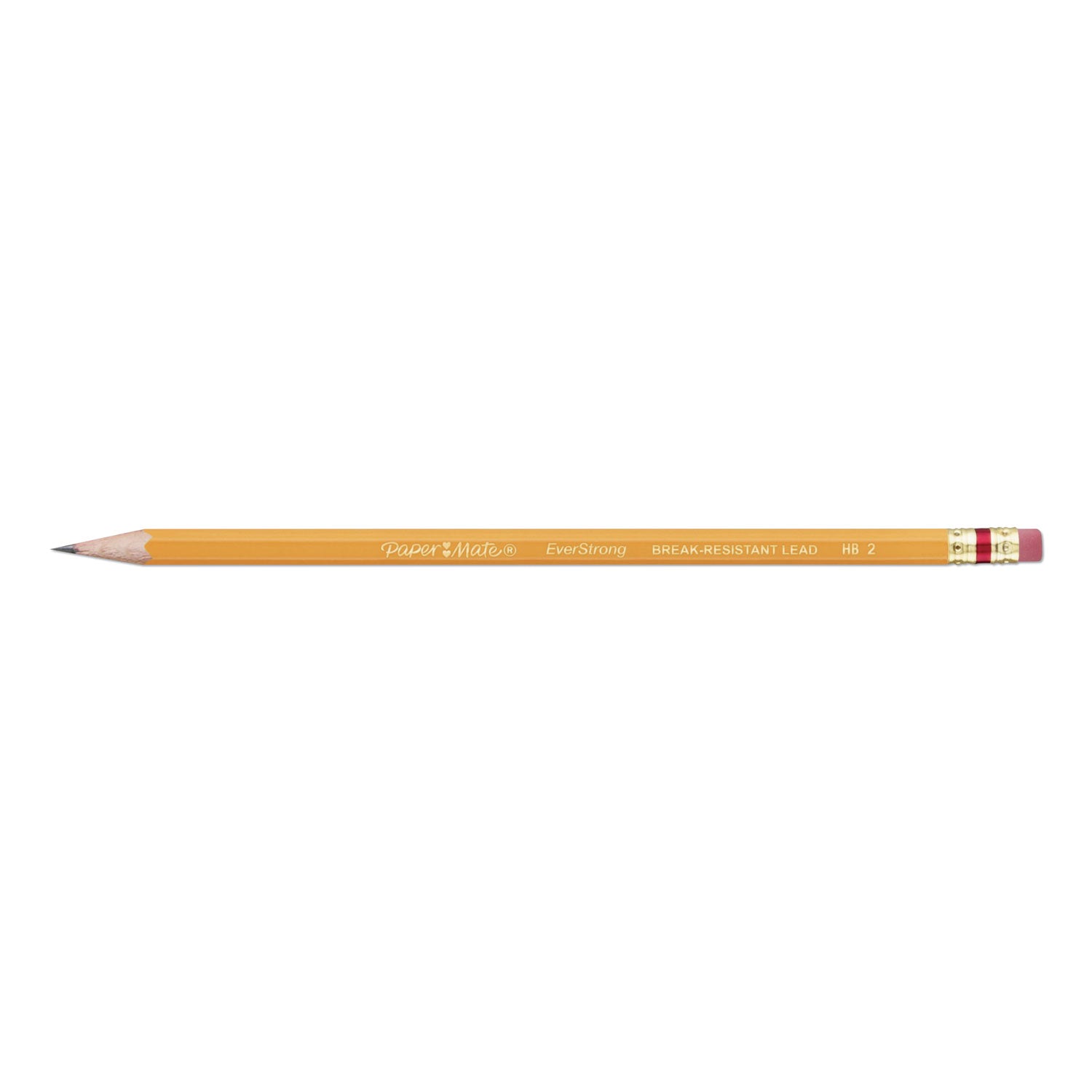 Papermate® EverStrong #2 Pencils, HB (#2), Black Lead, Yellow Barrel ...