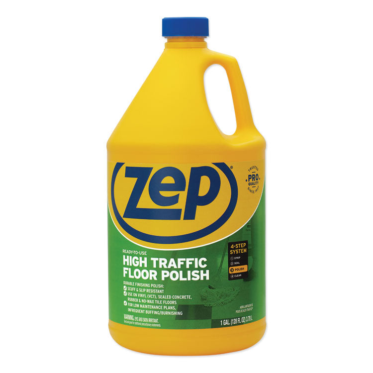 Zep Commercial® ZPEZUHTFF128CT High Traffic Floor Polish, 1 gal, 4 ...